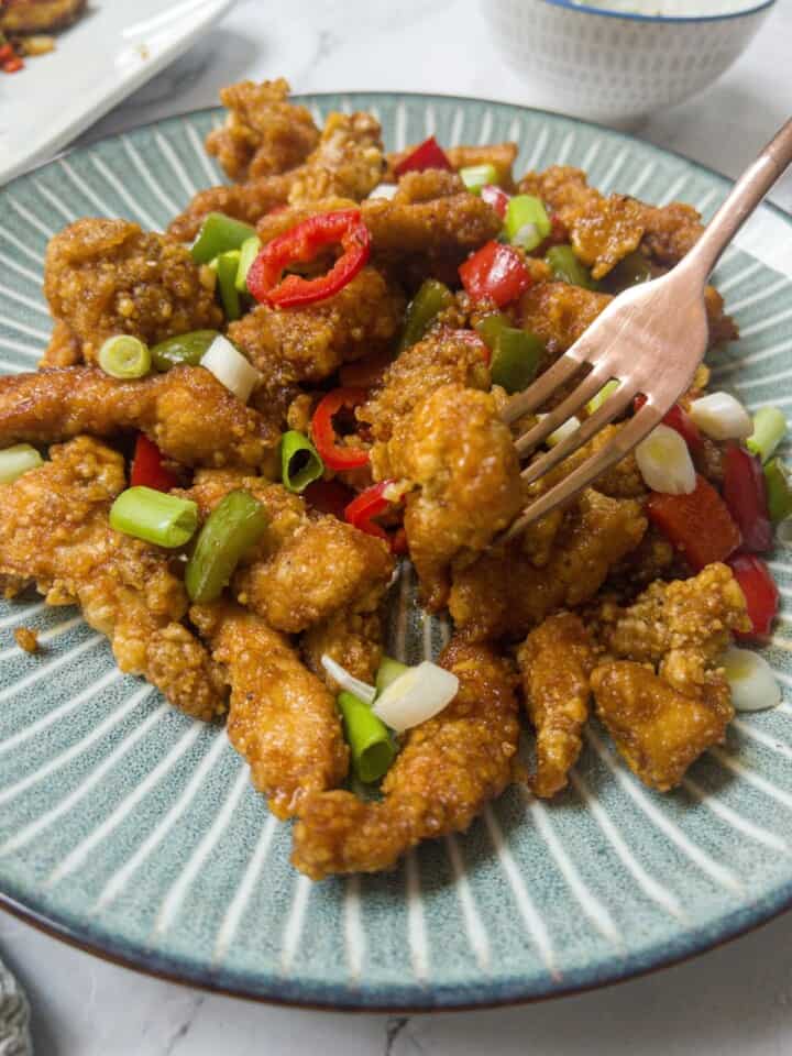 Crispy Shredded Chicken With Chilli - The Scatty Mum