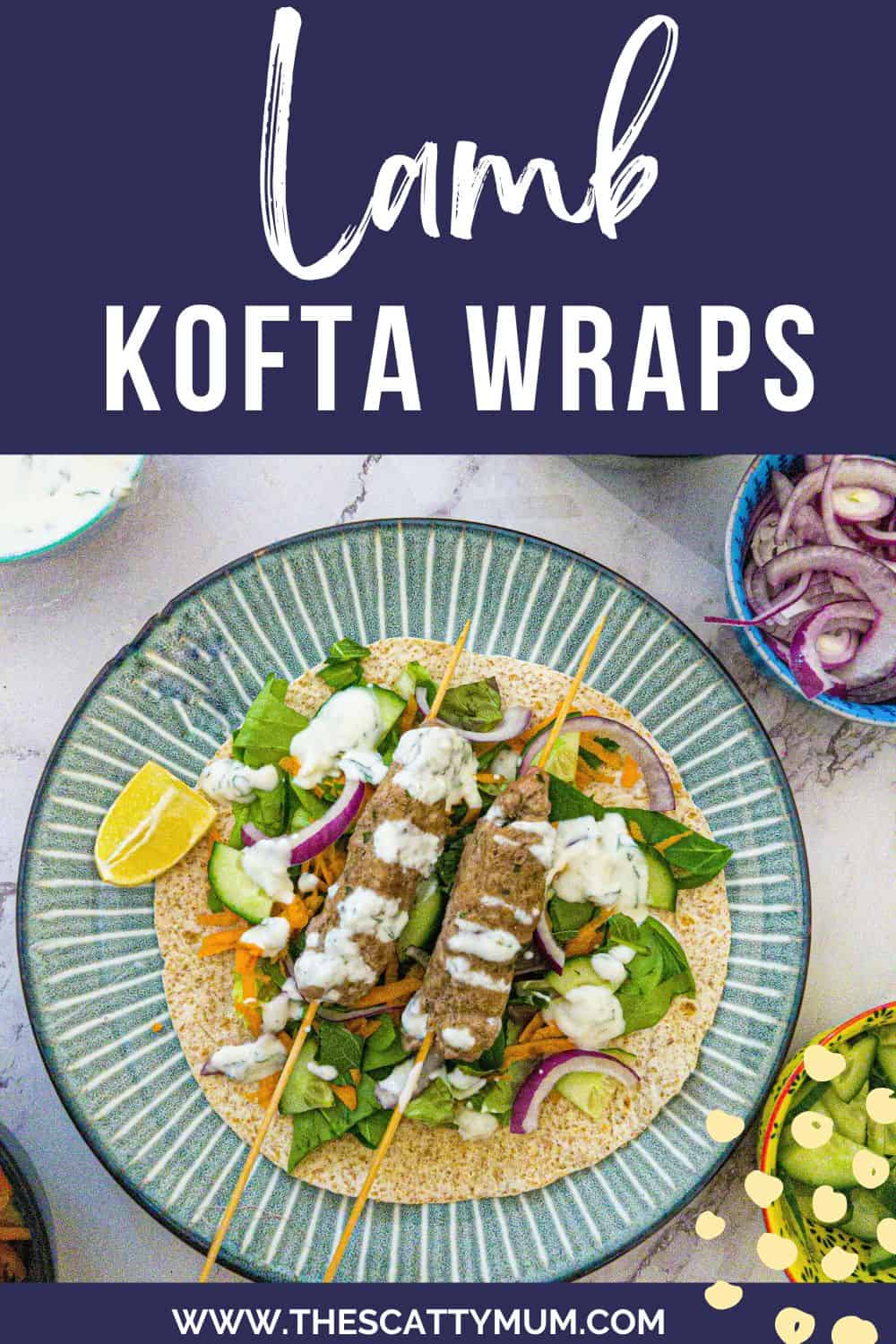 Lamb Kofta Kebab Wrap - The Scatty Mum