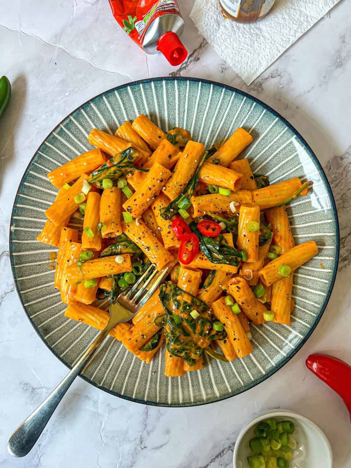 Creamy Gochujang Pasta - The Scatty Mum