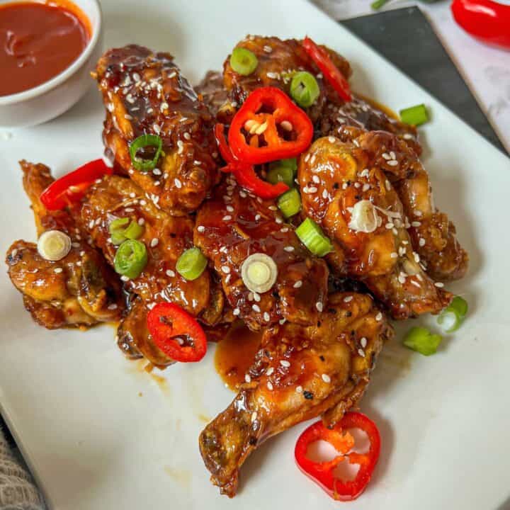 Korean Gochujang Chicken Wings - The Scatty Mum
