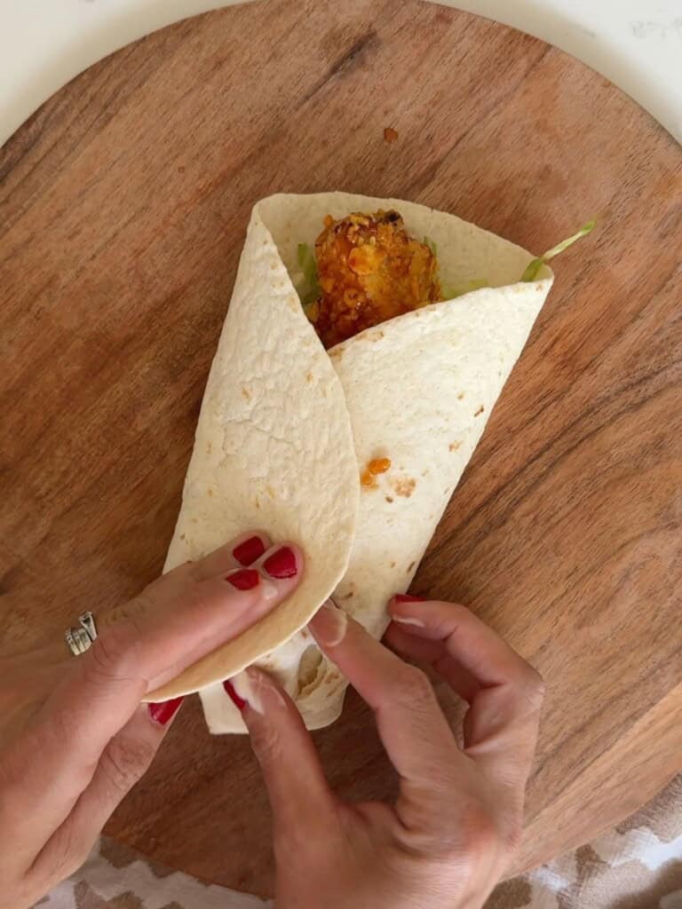 Sweet Chilli Crispy Chicken Wrap - The Scatty Mum